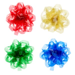 Voila Colorful Translucent Bows, 6 in. | Dollar Tree