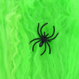 View Colorful Halloween Spider Webbing with