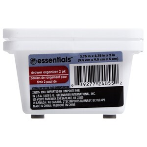 View Essentials Plastic Drawer Organizers, 2-ct.