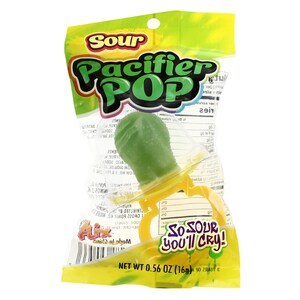 View Sour Pacifier Pops Assorted, 0.56-oz.