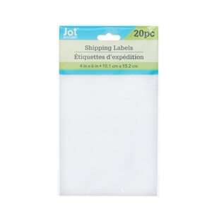 View Jot White Shipping Labels, 18-ct.