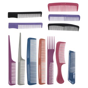 View Colored Plastic Family Comb Sets,