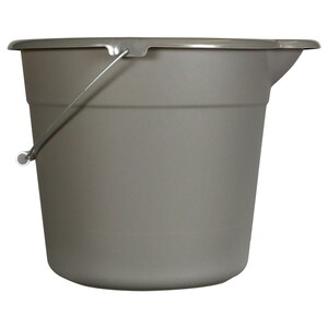 View Gray Plastic Buckets with Handles,
