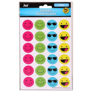 View Happy Multicolored Sticker Packs, 96-ct.