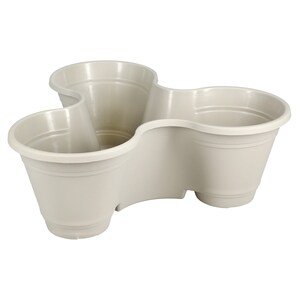 View 14-in. Plastic Stackable 3-Pot Planters