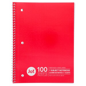 View Jot Spiral Notebooks, 100 pg.