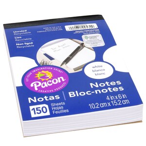 View 4x6-in. Notepads with White Paper