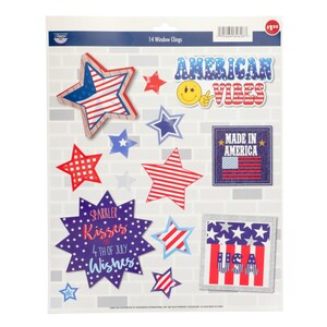 View Patriotic Window Clings