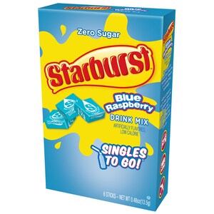 View Starburst Blue Raspberry Singles-To-Go Drink