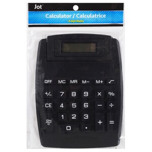 View Jot 8-Digit Black Desktop Calculators,