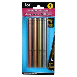 View Jot Metallic All-Purpose Markers, 4-ct.