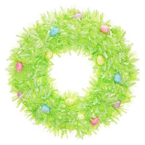 View Pastel Easter Tinsel Wreaths with