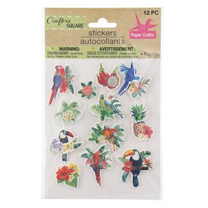 Crafter's Square Iridescent Pop-up Stickers, 5.5x4.5 in. | Dollar Tree