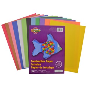 View Roselle Colored Construction Paper, 36