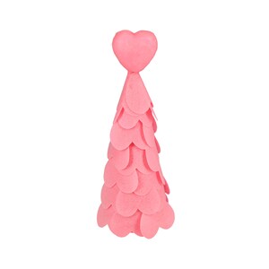 View Valentine Fabric Heart Cone Tree