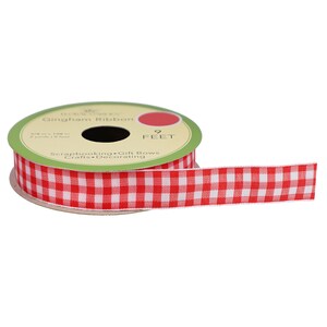 View Floral Garden Gingham Ribbon, 3-yd.