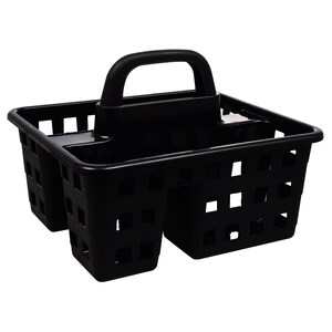 View Divided 3-Compartment Plastic Caddies, 10x8.75x7.5