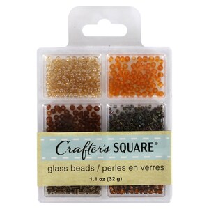 View Crafters Square Glass Bead Sets,