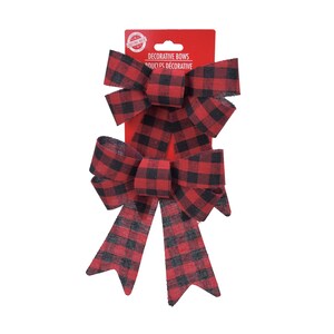 View Christmas House Decorative Bows, 2-pc