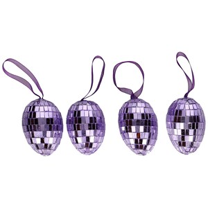 View Mirrored Disco Easter Egg Ornaments,