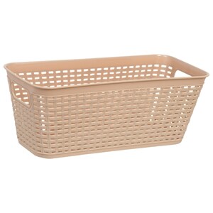Bulk Essentials Woven-Look Plastic Storage Baskets | Dollar Tree