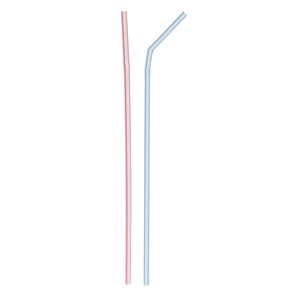 View Multicolored Flexible Plastic Straws, 150-ct.