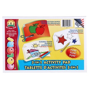 Bulk 3-in-1 Activity Pads, 90 Sheets | Dollar Tree
