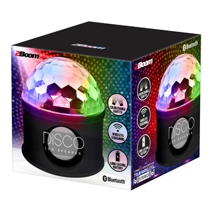 2Boom Bluetooth Disco LED Speaker, 4.92x4.96x4.92-in. | Dollar Tree
