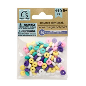 View Crafters Square Polymer Clay Beads,