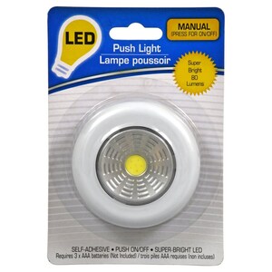 Self-Adhesive LED Push Lights, 2.75 in. | Dollar Tree