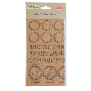View Crafter's Square Parchment Rub-On Sticker