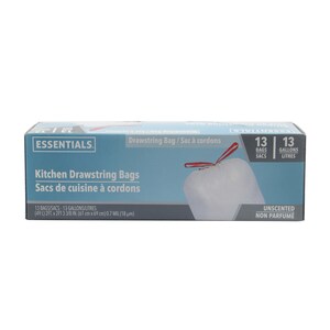 View Kitchen Drawstring Garbage Bags, 13