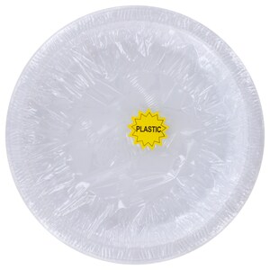 View White 9-in. Plastic Dinner Plates,