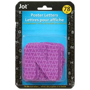 View Jot Die-Cut Poster Letters, 2.5