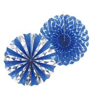 View Assorted Hanging Party Fan Decorations,