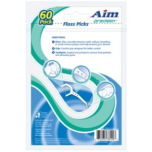 View Aim Precision Plastic Floss Picks,