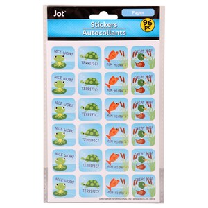 Jot Reward Stickers with Motivating Characters, 4x6 in. | Dollar Tree