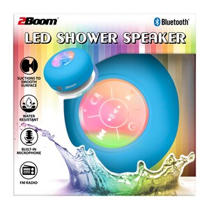 View 2Boom Bluetooth LED Shower Speaker,