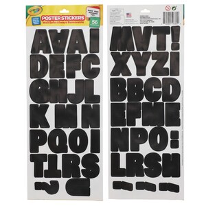 View Crayola Removable Alphabet Sticker Sheets,
