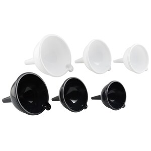 View Plastic Funnels, 3-pc. Sets