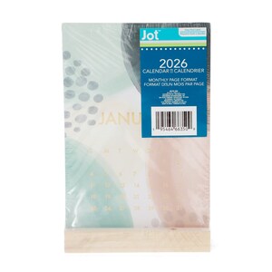 View Jot 2026 Desk Calendar Wood,