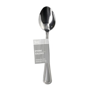 View Beaded Stainless Steel Dinner Spoon,