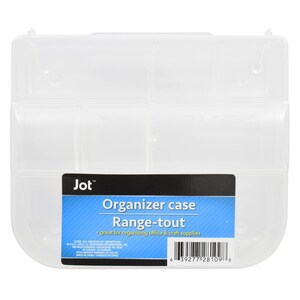 Bulk Jot Plastic 9-Compartment Organizer Case | Dollar Tree