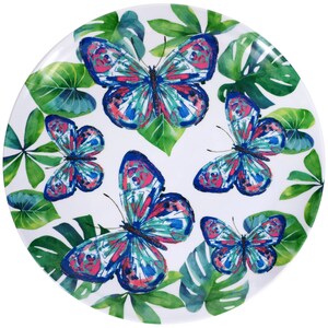 View Round Tropical Party Plates, 11-in.
