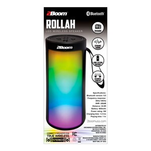 View 2Boom Rollah Color-Changing LED Bluetooth