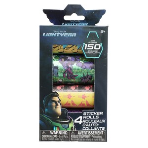 View Licensed Character Sticker Rolls, 4-ct.