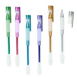 View Zebra Metallic Gel Stick Pens,