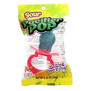 View Sour Pacifier Pops Assorted, 0.56-oz.