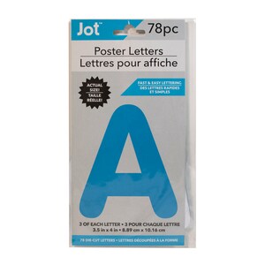 View Jot Printed Double-Sided Poster Letters,
