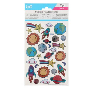 View Jot Laser Puffy Stickers, 9x5